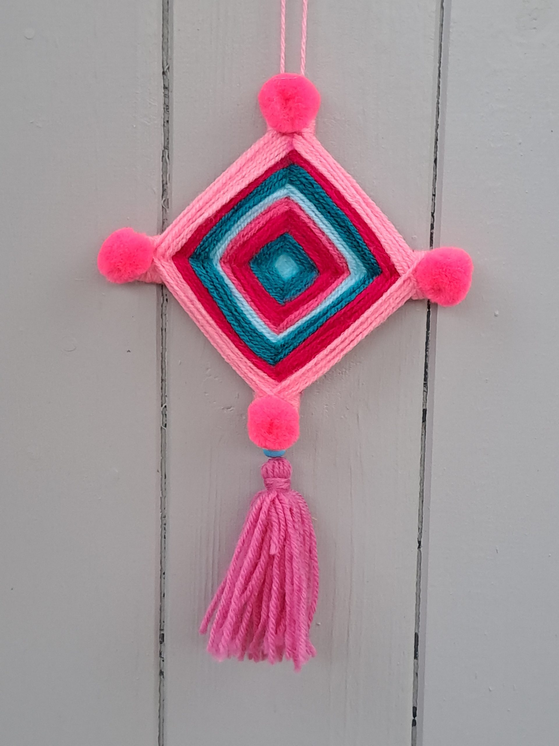 Festival Fun Workshop - Mexican God Eyes and Pom Pom Wall hangings - The Arty Crafty One